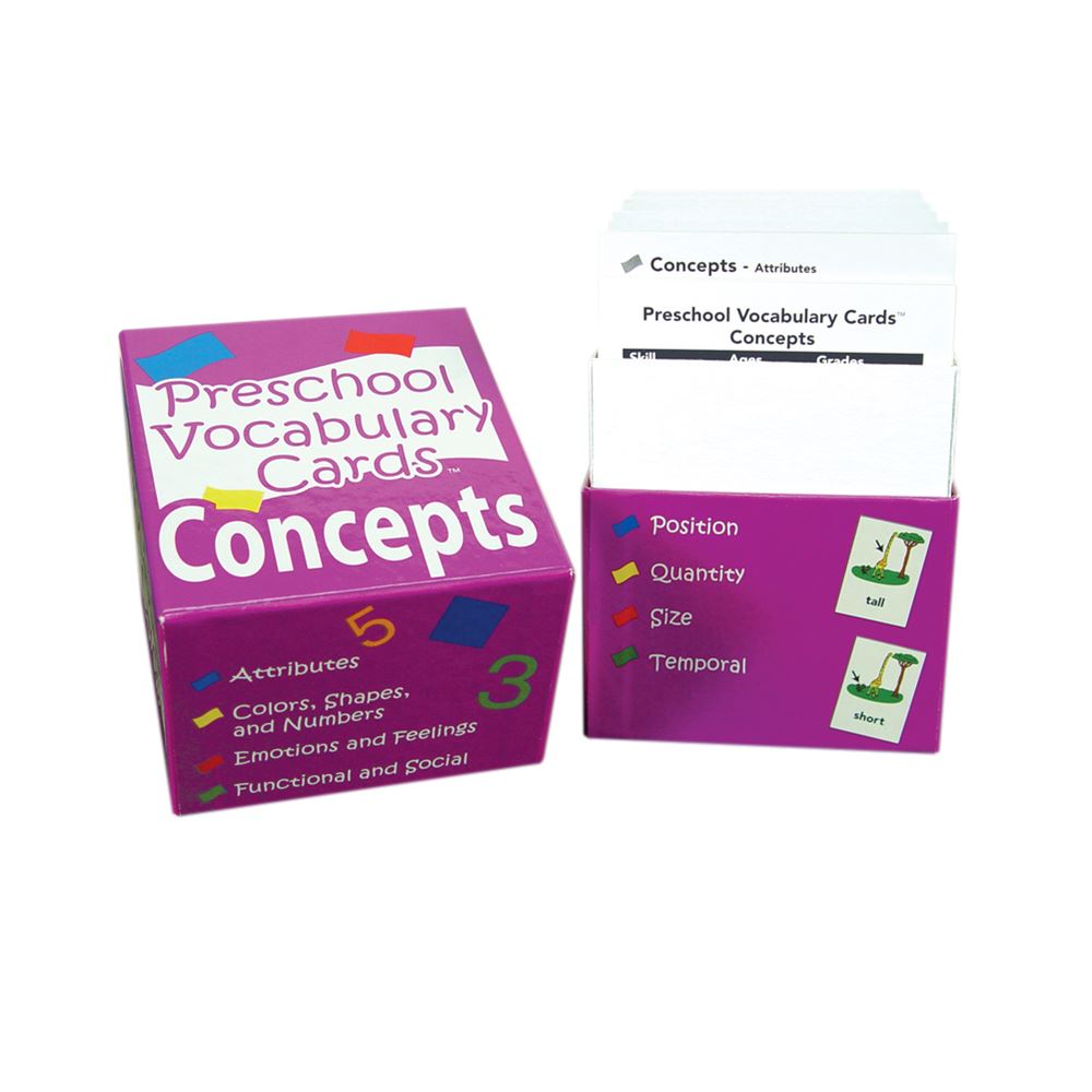 Alimed Preschool Vocabulary Cards Concepts Preschool Vocabulary Cards ...