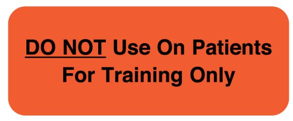 Medical Use Labels - FOR TRAINING ONLY, 2-1/4" x 7/8" | Devine Express