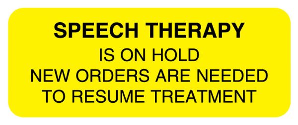 Medical Use Labels - SPEECH THERAPY | Devine Express