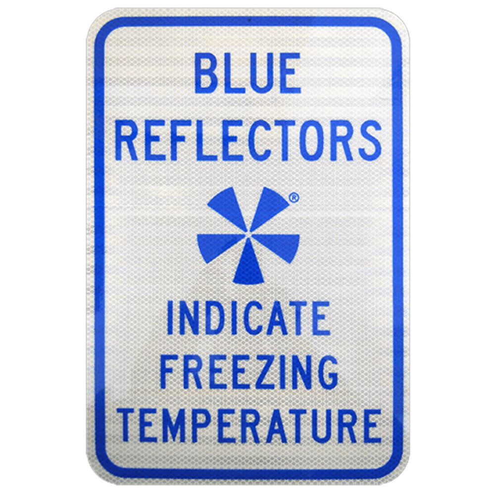 IceAlert System IceAlert Explanatory Reflective Sign, 12"x18" | Devine ...