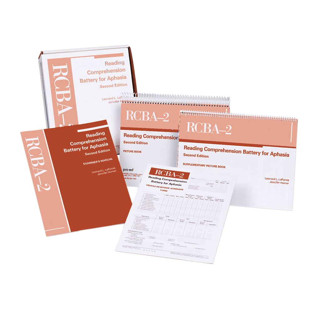 Alimed Reading Comprehension Battery For Aphasia (RCBA-2), 2nd Edition ...