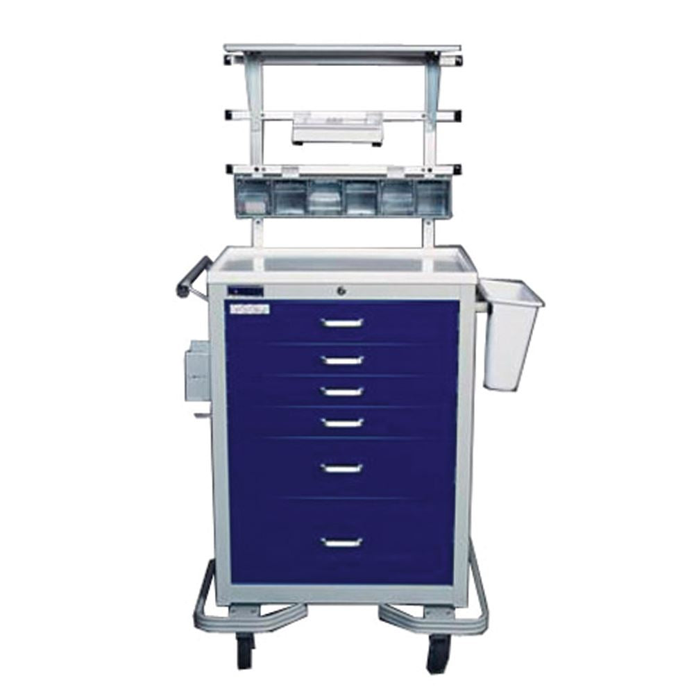 Waterloo Healthcare Anesthesia UniCart Anesthesia UniCart, Light Blue ...