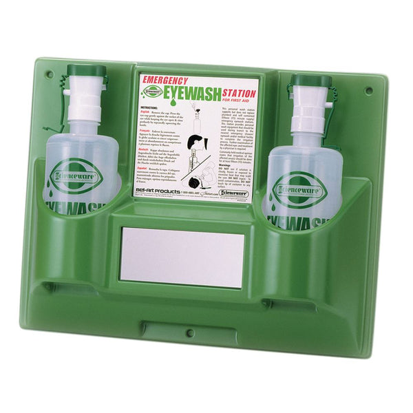 Scienceware Eyewash Safety Stations Double Eyewash Station w/ two 32 o ...