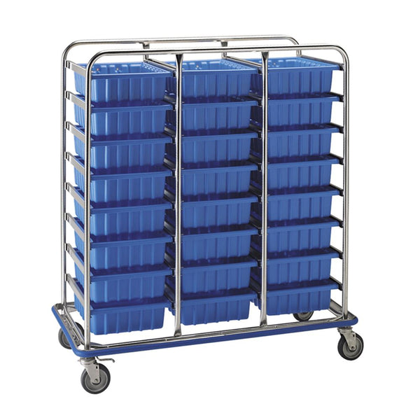 Pedigo Tote Box Cart Tote Box Cart, 52"W x 57"H x 24"D w/Twenty Four 1 ...