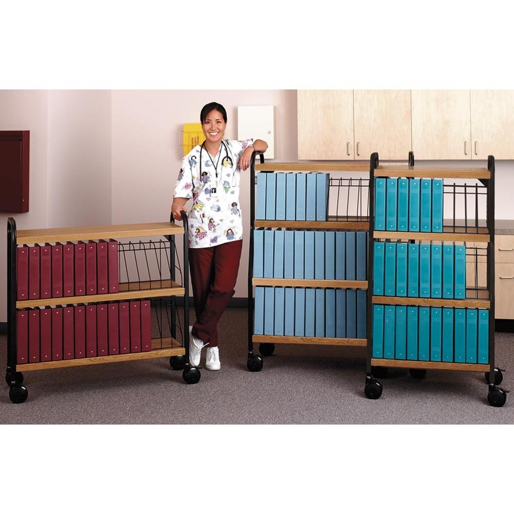 ChartRak Economy Mobile Vertical Storage Racks CHARTRAK,60B,4SL/15EA ...