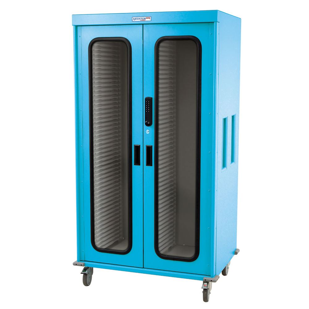 MedStorMax Double Column Carts Double Column Cart, Tambour Door, Light ...
