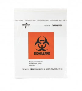 Medline Zip-Style Biohazard Specimen Bags - Zip-Style Biohazard Specim ...