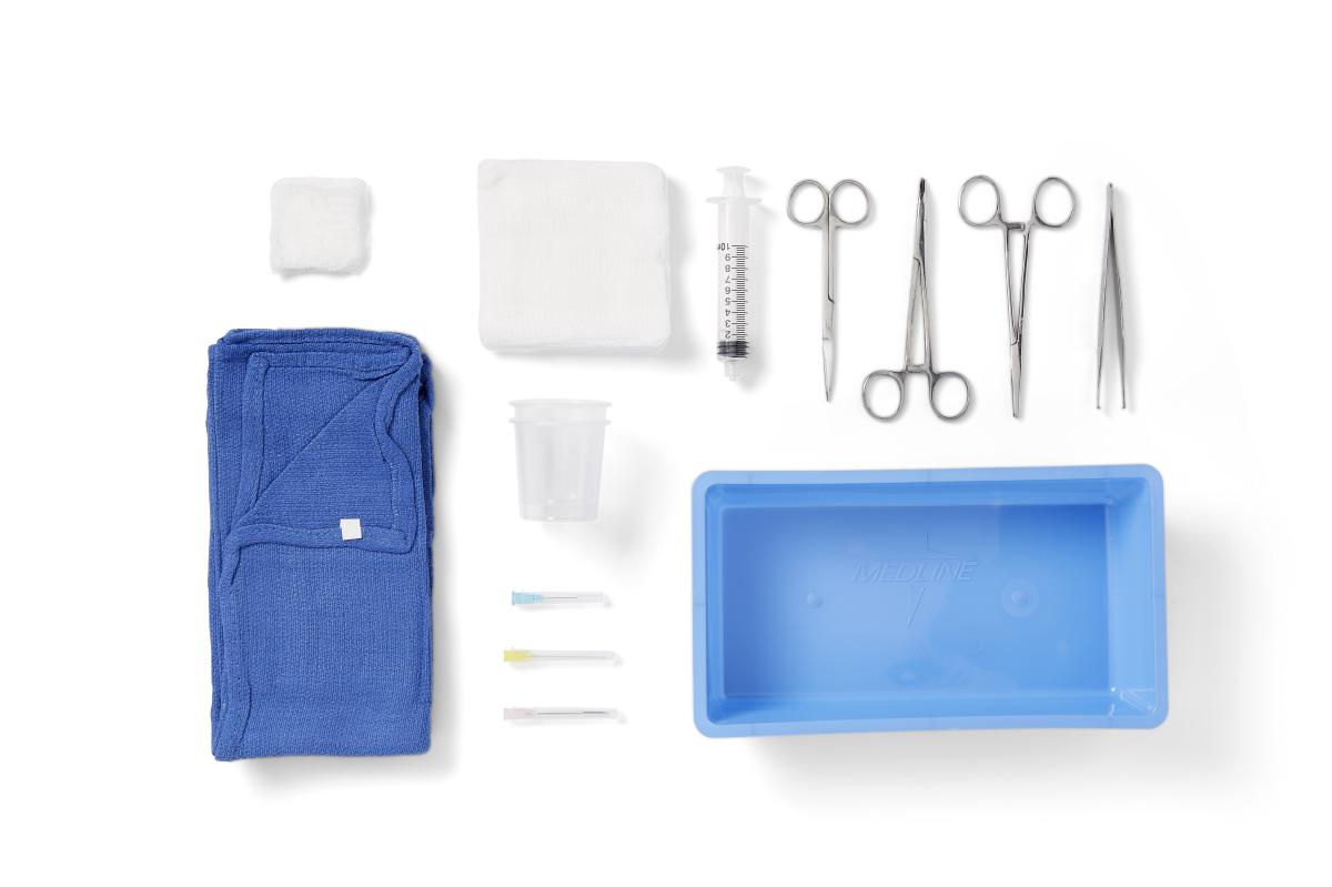 Medline Custom Laceration / Suture Pack - DBD-TRAY, LACERATION - DYNDL ...
