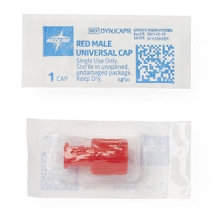 Medline Vascular Access Adapters and Caps - Universal Male / Female Lu ...