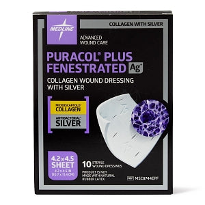 Medline Puracol Plus AG+ Collagen Wound Dressings with Silver - Puraco ...