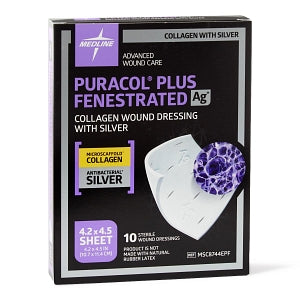 Medline Puracol Plus AG+ Collagen Wound Dressings with Silver - Puraco ...