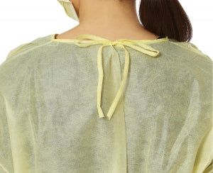 Medline Multi-Ply Over Head Open Back Isolation Gown - Medium-Weight I ...