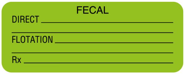 Medical Use Labels - Fecal Label, 2-1/4" x 7/8" | Devine Express