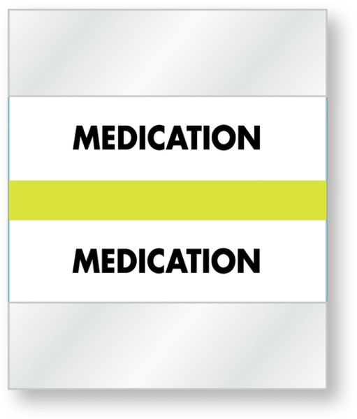 Medical Use Labels - Color-Coded Chart Divider Tabs - Blue - "Medicati ...