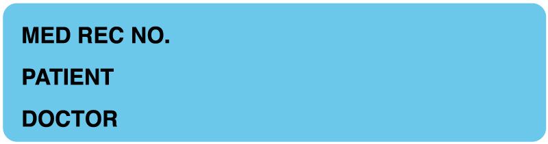 Medical Use Labels - Binder Labels with Med Record # | Devine Express