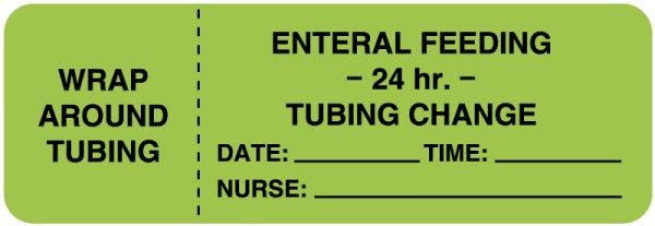 Medical Use Labels - Enteral Feeding Label, 3" x 1" | Devine Express