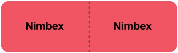 Medical Use Labels - NIMBEX, I.V. Line Identification Label, 3" x 7/8 ...