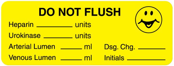 Medical Use Labels - Line Identification Label, 3" x 1-1/8" | Devine ...