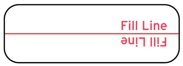 Medical Use Labels - Dose Fill Line Label, 2-1/4" x 7/8" | Devine Express