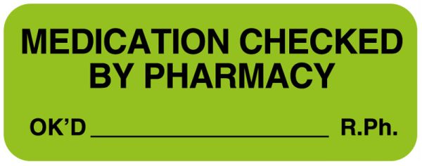 Medical Use Labels - Miscellaneous Communication Label, 2" x 3/4 ...