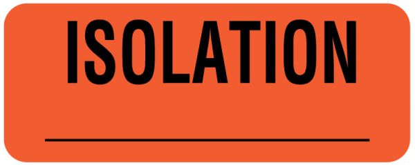 Medical Use Labels - Isolation Labels, 2-1/4" x 7/8" | Devine Express