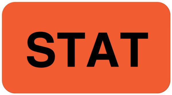 Medical Use Labels - STAT Label, 1-5/8" x 7/8" | Devine Express