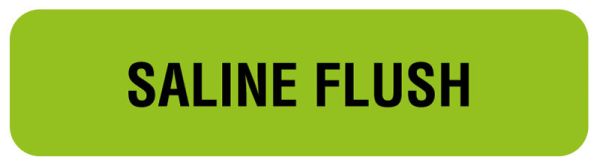 Medical Use Labels - Anesthesia Label, Saline Flush, 1-1/4" x 5/16 ...
