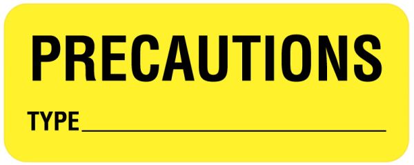 Medical Use Labels - General Infection Control Label, 2-1/4" x 7/8 ...