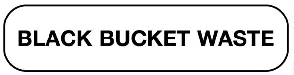 Medical Use Labels - BLACK BUCKET WASTE, Medication Instruction Label ...