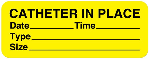 Medical Use Labels - Catheter Label, 2-1/4" x 7/8" | Devine Express