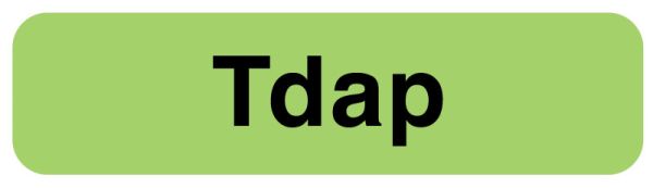Medical Use Labels - Vaccine Label, Tdap, 1-1/4" x 5/16" | Devine Express