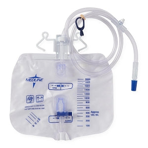 Medline Urinary Drain Bags - Drainage Bag, 2, 000 mL, Anti-Reflux Towe ...