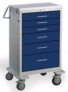 Medline Co-Label Traditional Steel Medical Carts - 6-Drawer Steel Unic ...