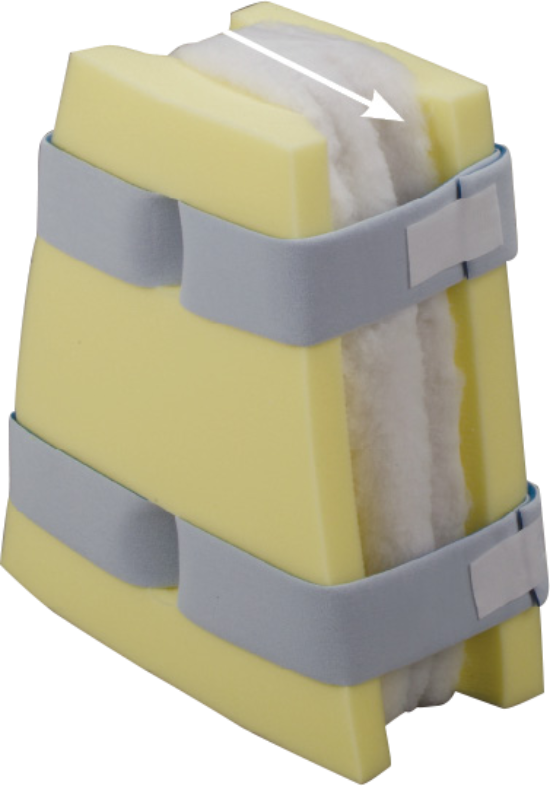 DeRoyal Concave Hip High-Density Foam Abduction Positioner | Devine Express