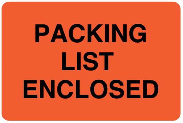 Medical Use Labels - Shipping Label - PACKING LIST ENCLOSED, 3" x 2 ...