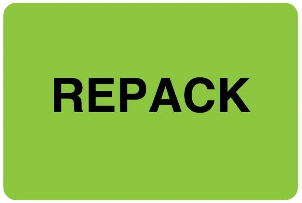 Medical Use Labels - Shipping Label - REPACK, 3" x 2" | Devine Express