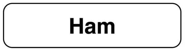 Medical Use Labels - HAM, Food Identification Labels, 1-1/4" x 5/16 ...