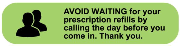 Medical Use Labels - AVOID WAITING, Medication Instruction Label, 1-5 ...
