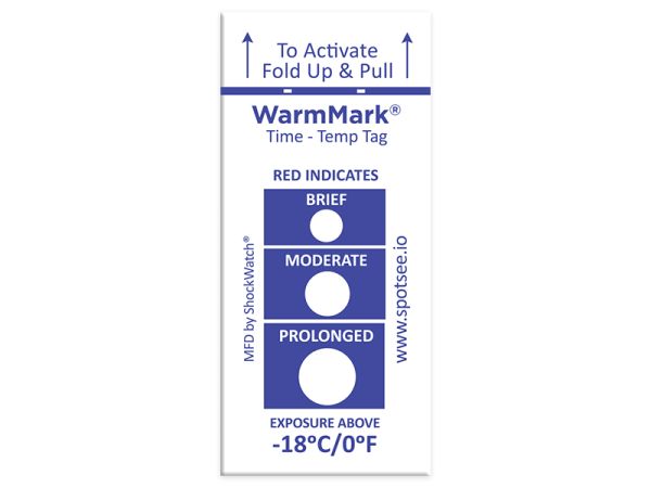 Medical Use Labels - WarmMark Single-Use Temperature Indicator -18C/0F ...