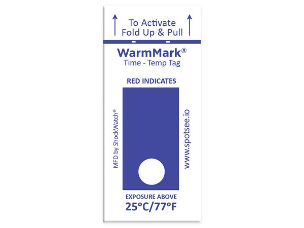 Medical Use Labels - WarmMark Single-Use Temperature Indicator 25C/77F ...