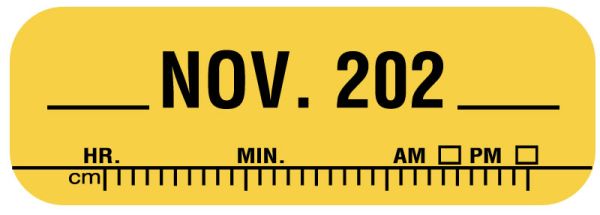 Medical Use Labels - X-Ray Date Label Nov 202__, 1-1/2" x 1/2" | Devine ...